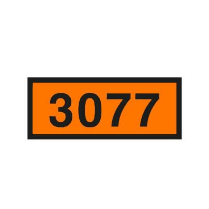 Orange Plate Marking with UN number - 3s-DGPack